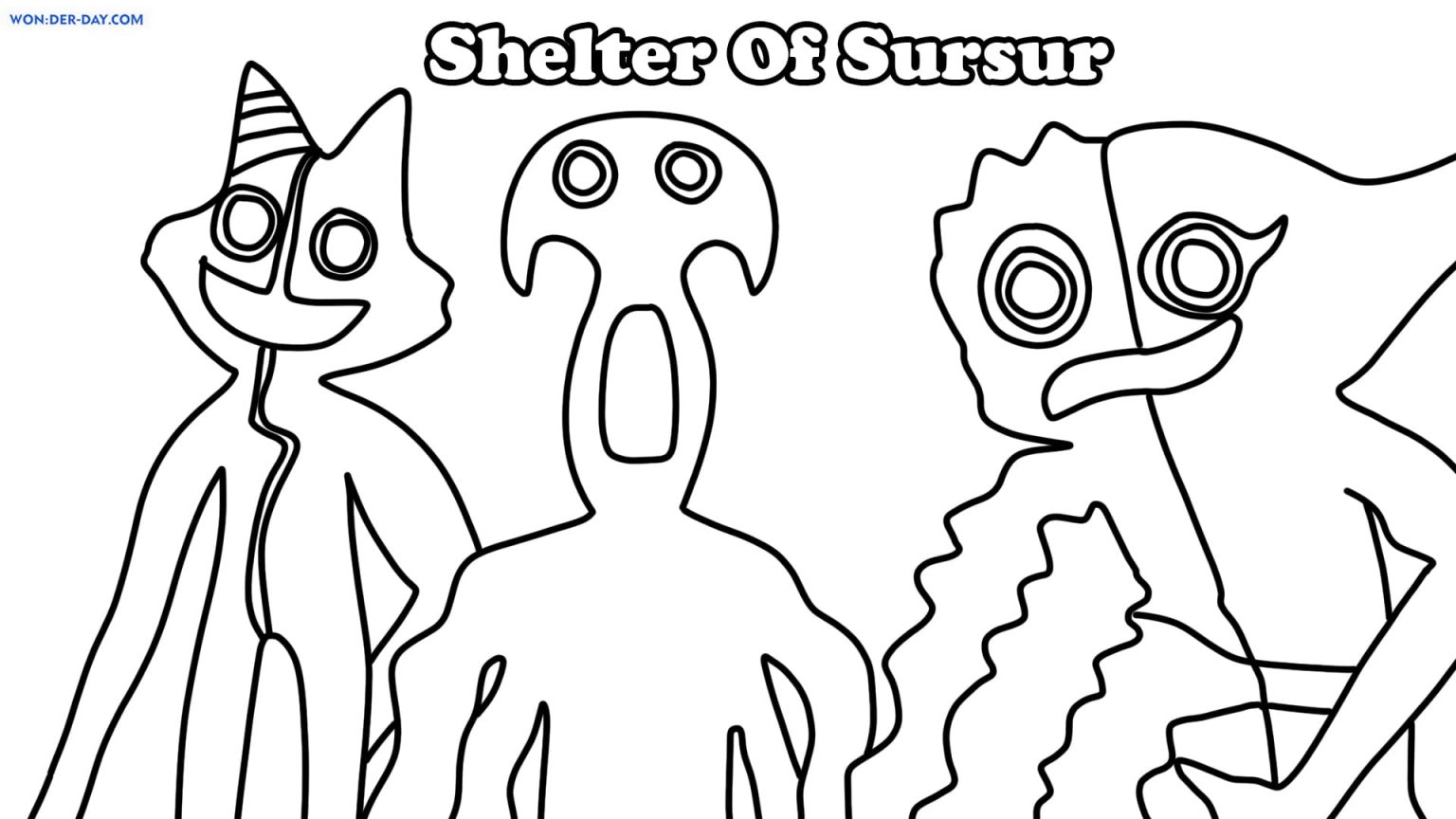 Shelter of SurSur Coloring Pages | WONDER-DAY