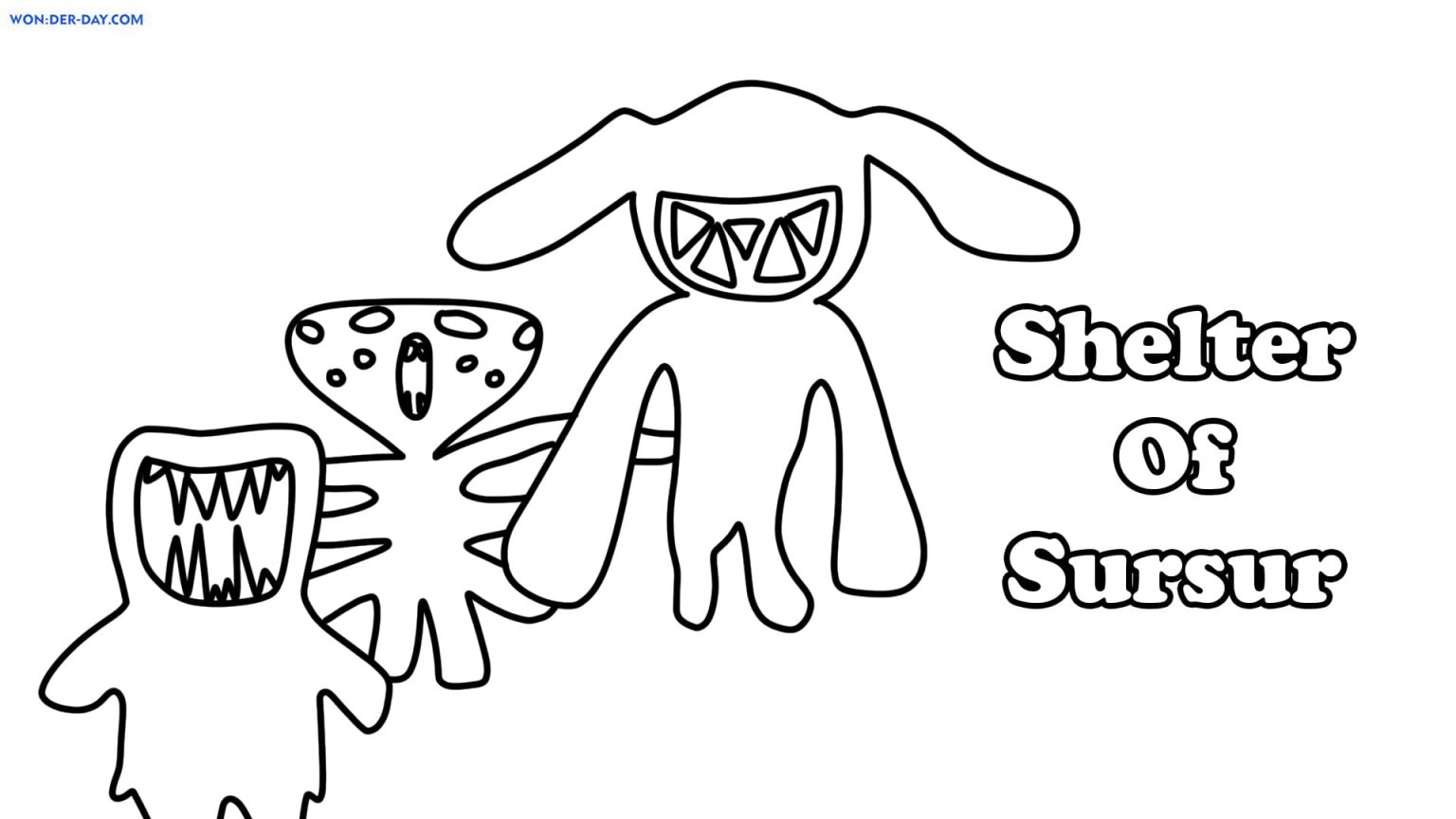 Shelter of SurSur Coloring Pages | WONDER-DAY