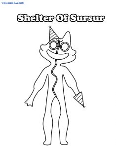 Shelter of SurSur Coloring Pages | WONDER-DAY