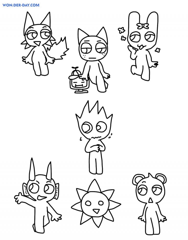 Sprunki Coloring Pages | Printable Coloring Pages