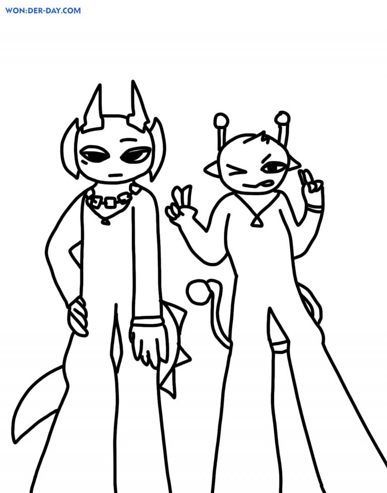 Sprunki Coloring Pages | Printable Coloring Pages