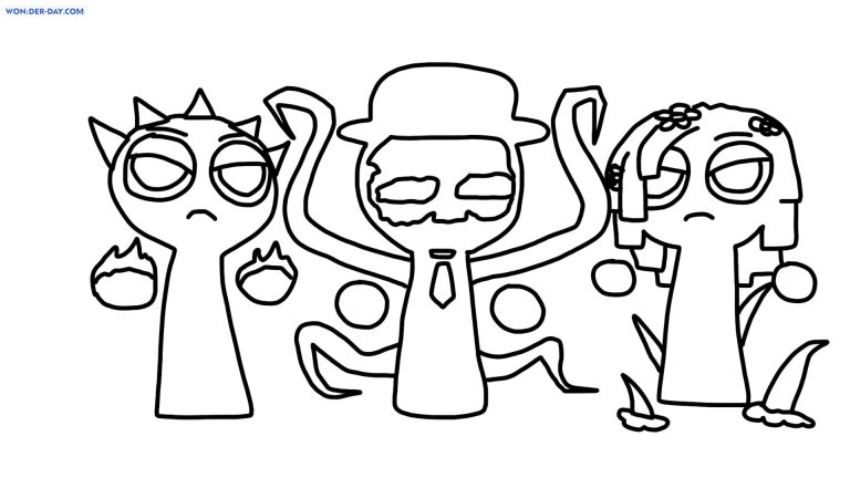 Sprunki Coloring Pages | Printable Coloring Pages