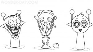 Sprunki Coloring Pages | Printable Coloring Pages