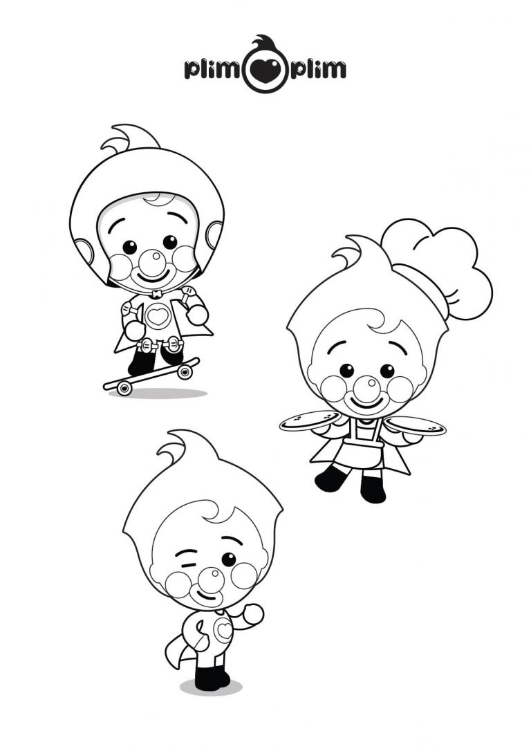Dibujos de Plim Plim para colorear | Wonder-Day