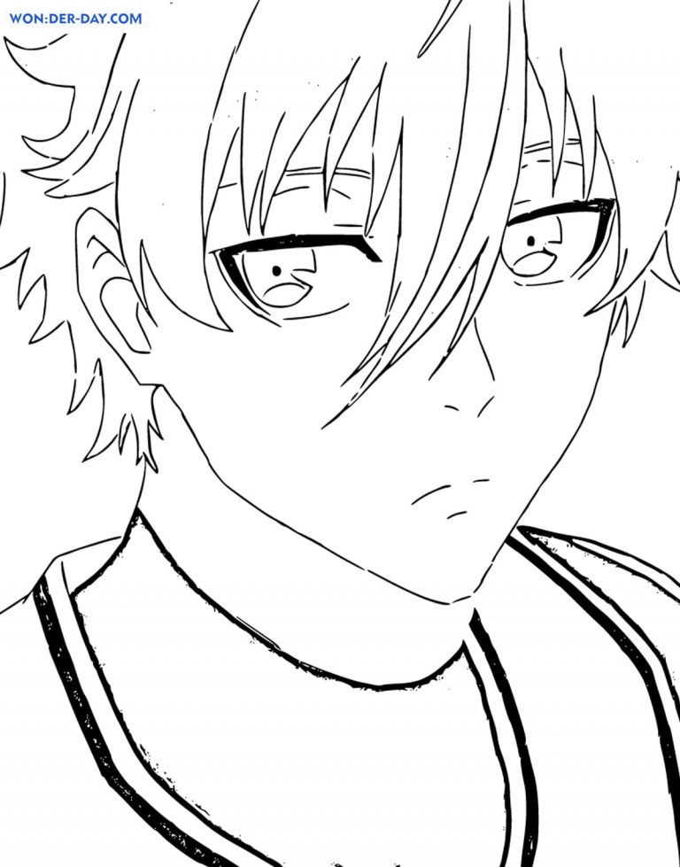 Blue Lock Coloring Pages | WONDER DAY