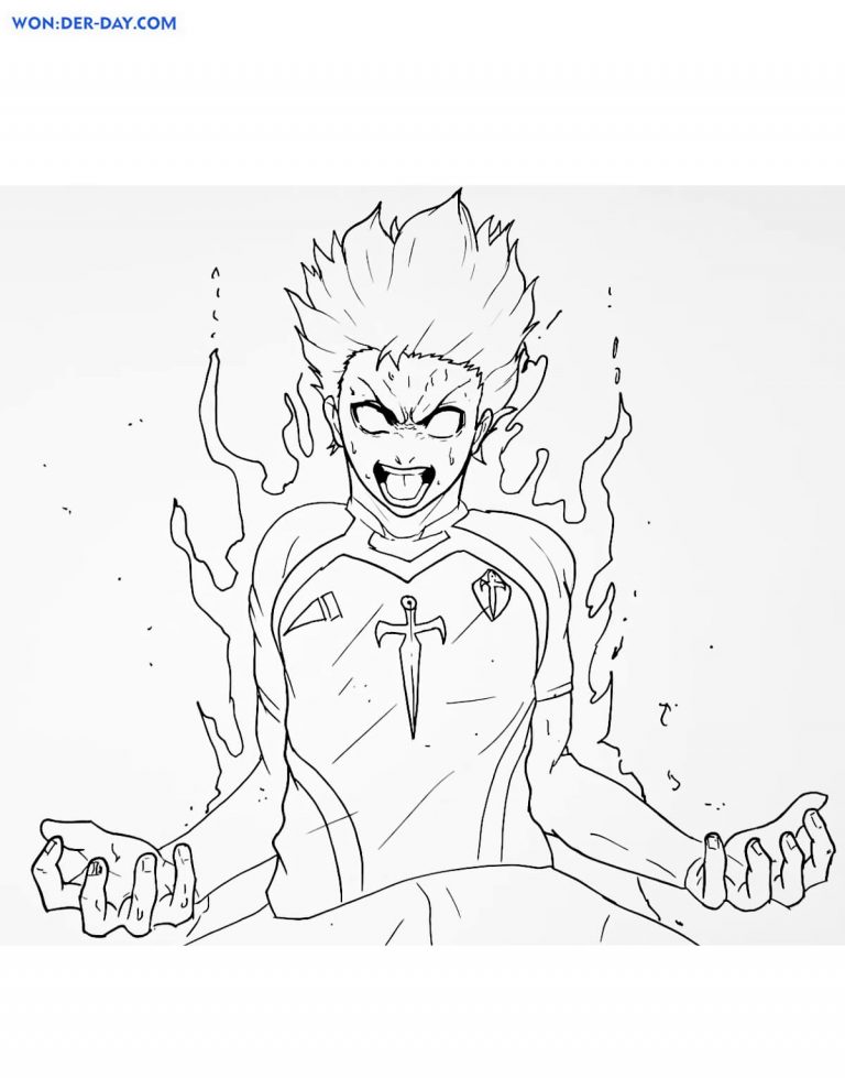 Blue Lock Coloring Pages | WONDER DAY