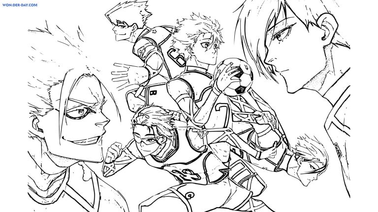 Blue Lock Coloring Pages | WONDER DAY