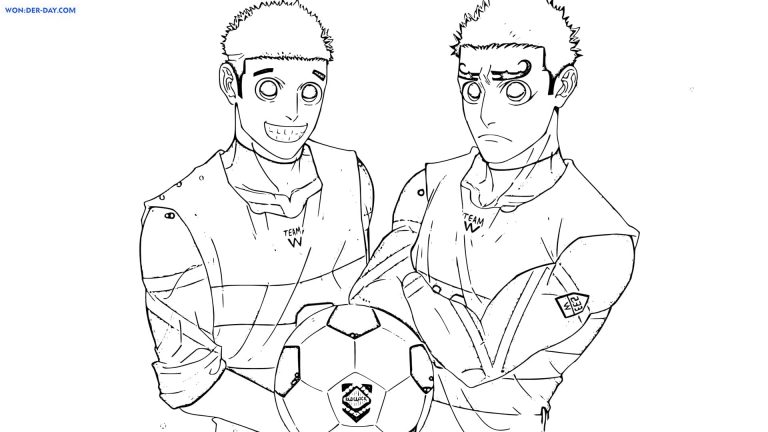 Blue Lock Coloring Pages | WONDER DAY