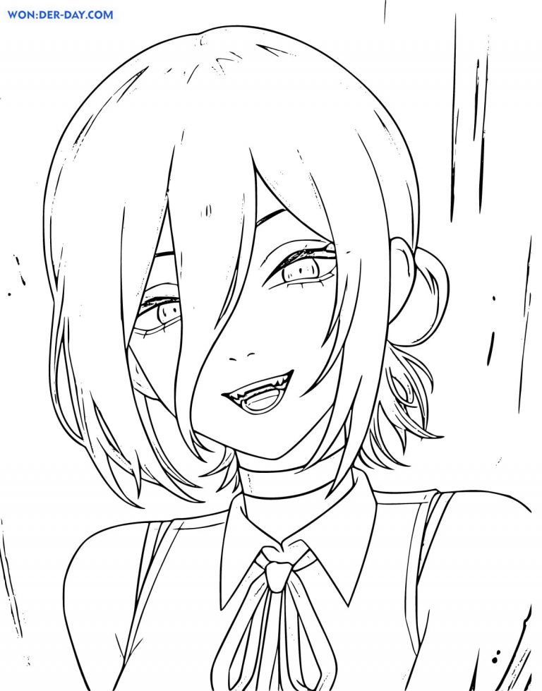 Chainsaw Man coloring pages - Free coloring pages