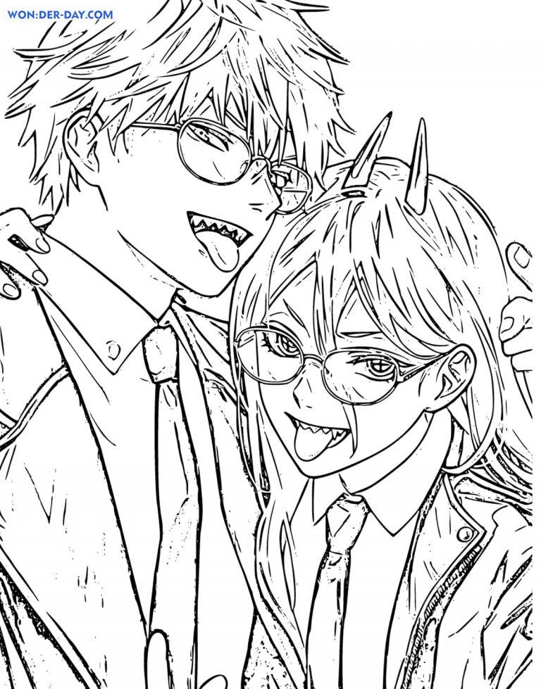 Chainsaw Man coloring pages - Free coloring pages
