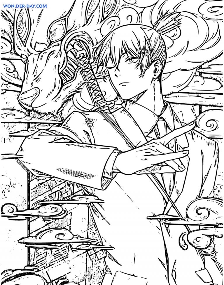 Chainsaw Man coloring pages - Free coloring pages