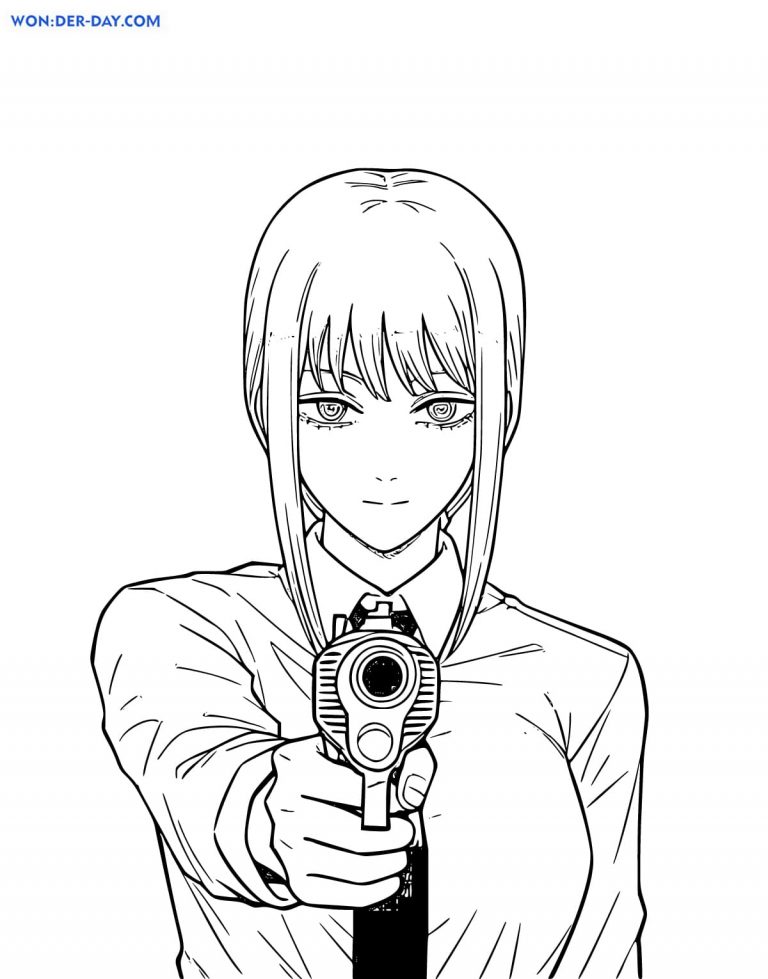Chainsaw Man coloring pages - Free coloring pages