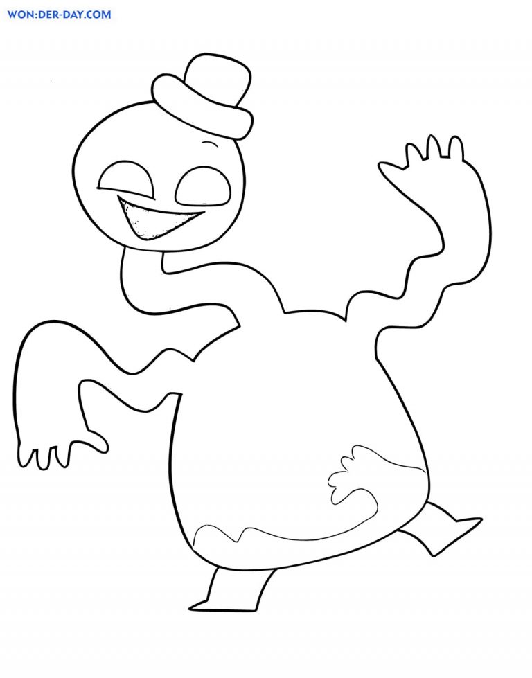 Dibujos de Doey the Doughman para colorear | WONDER DAY