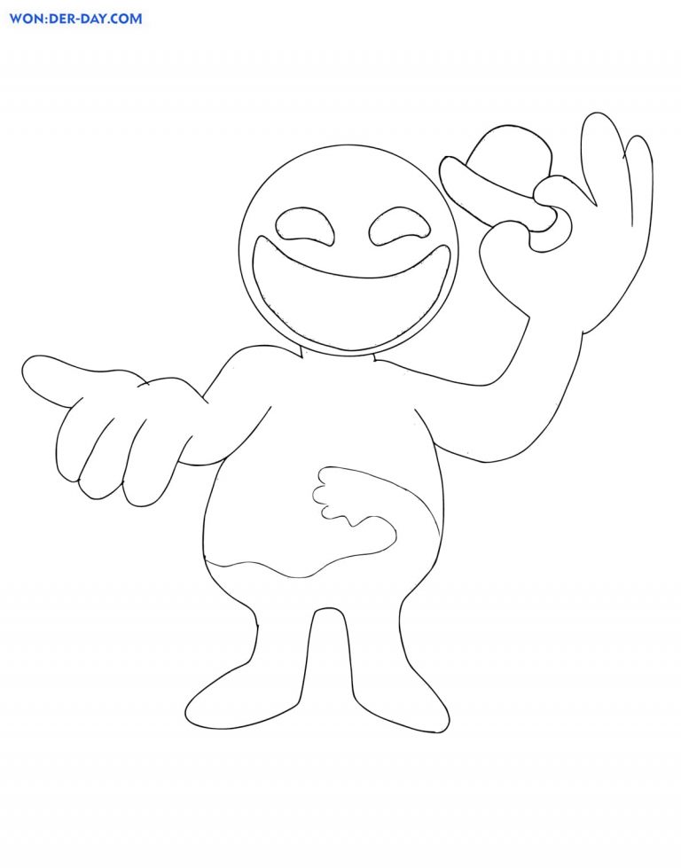 Doey the Doughman Coloring Pages | WONDER DAY