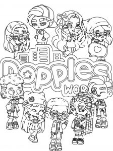 Dopples World Coloring Pages | WONDER DAY