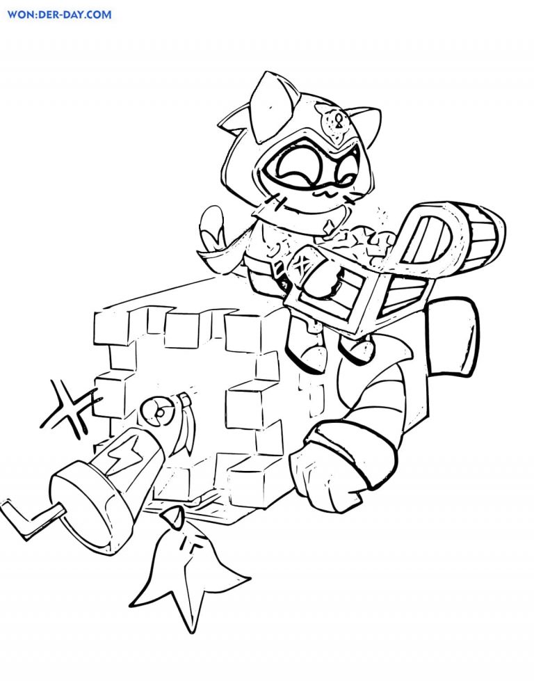 Kit Brawl Stars Coloring Pages | WONDER DAY
