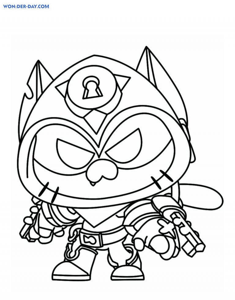 Kit Brawl Stars Coloring Pages | WONDER DAY