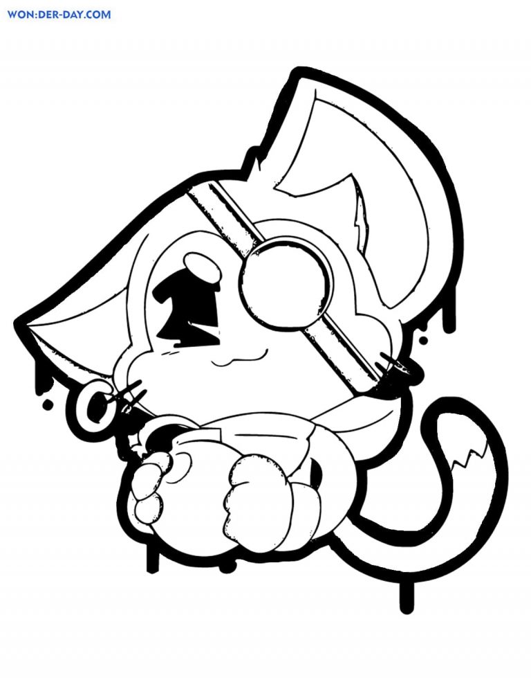 Kit Brawl Stars Coloring Pages | WONDER DAY