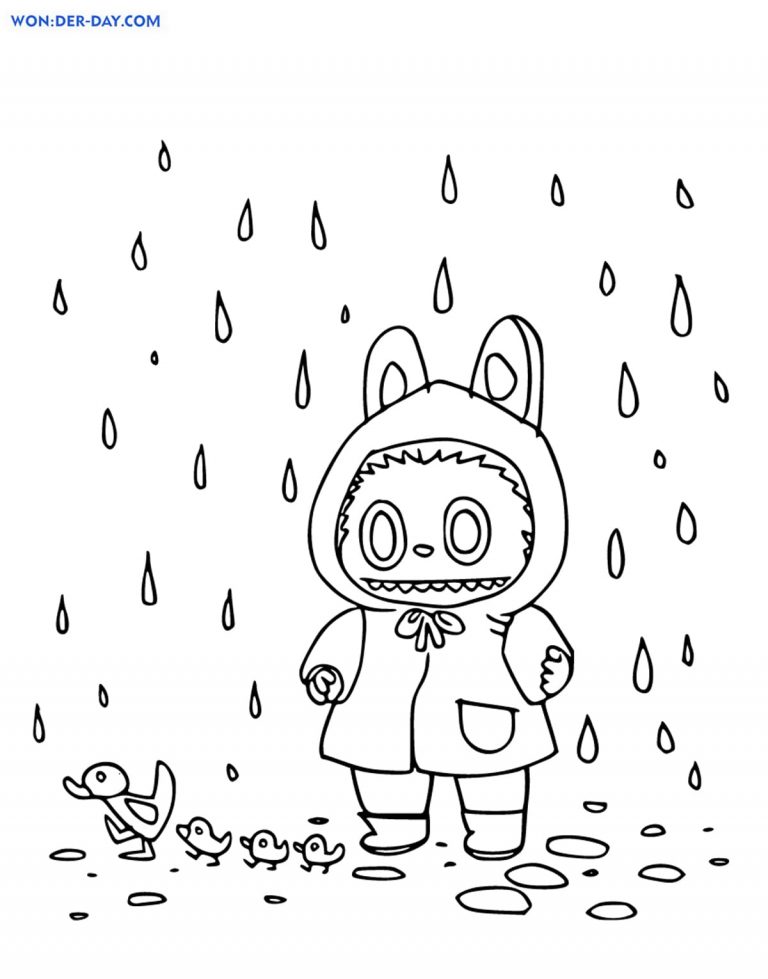 Labubu Coloring Pages | WONDER DAY