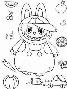 Labubu Coloring Pages | WONDER DAY