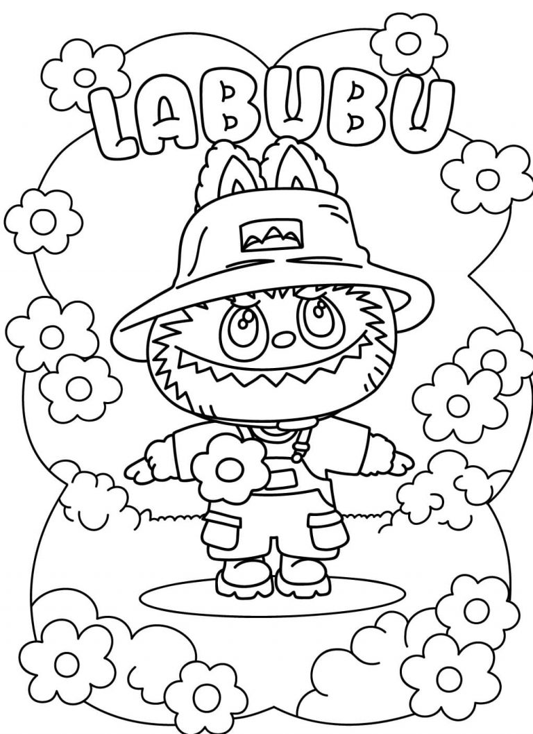 Labubu Coloring Pages | WONDER DAY