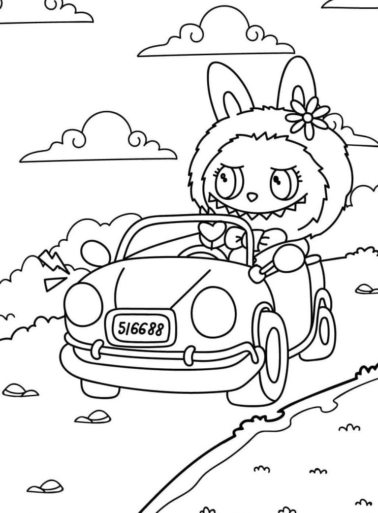 Labubu Coloring Pages | WONDER DAY