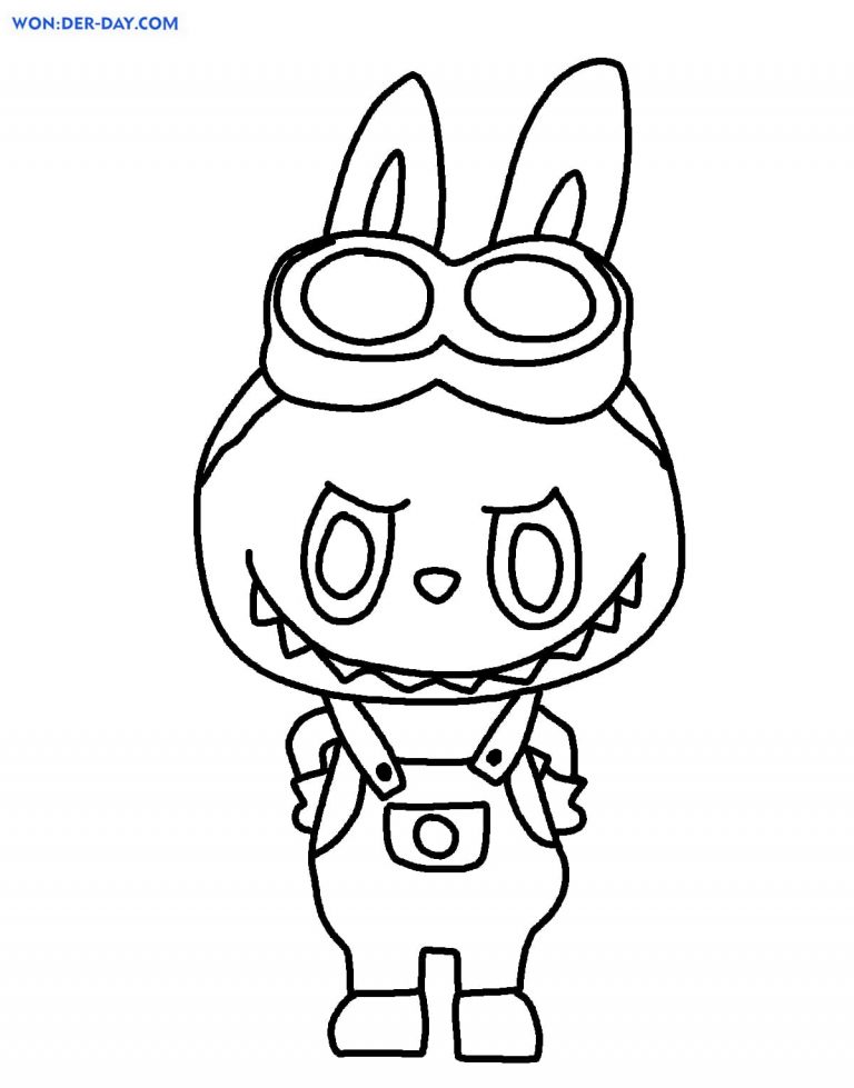 Disegni di Labubu da colorare | WONDER DAY