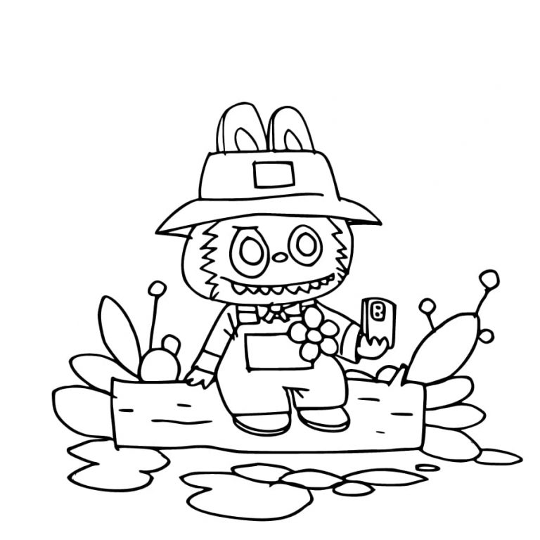 Disegni di Labubu da colorare | WONDER DAY