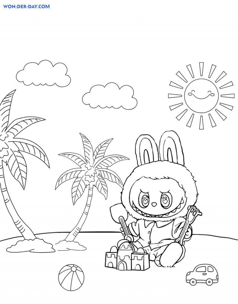 Disegni di Labubu da colorare | WONDER DAY