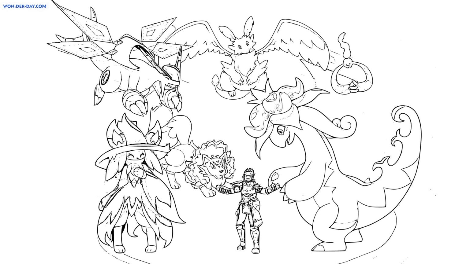 Palworld coloring pages | WONDER DAY — Coloring pages for children and ...