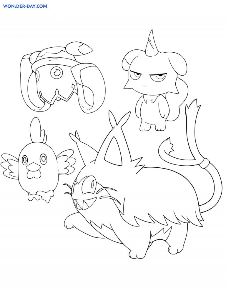 Palworld coloring pages | WONDER DAY — Coloring pages for children and ...