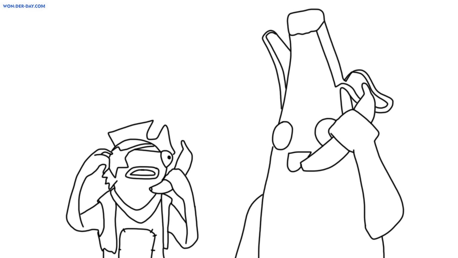 Coloriages Peely | WONDER DAY