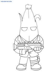 Peely Coloring Pages | WONDER DAY