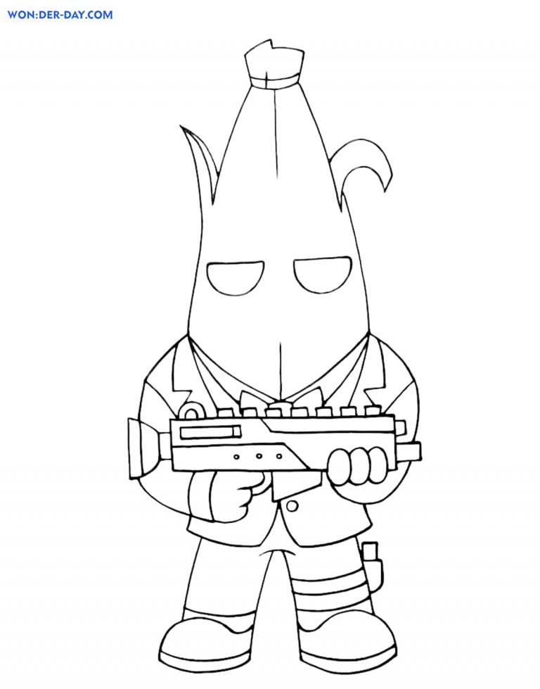 Peely Coloring Pages | WONDER DAY