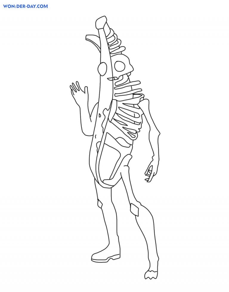 Peely Coloring Pages | WONDER DAY