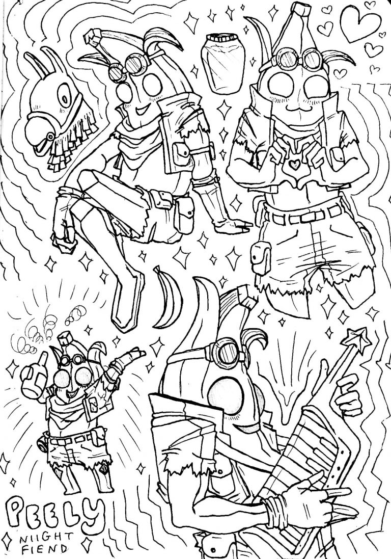 Peely Coloring Pages | WONDER DAY