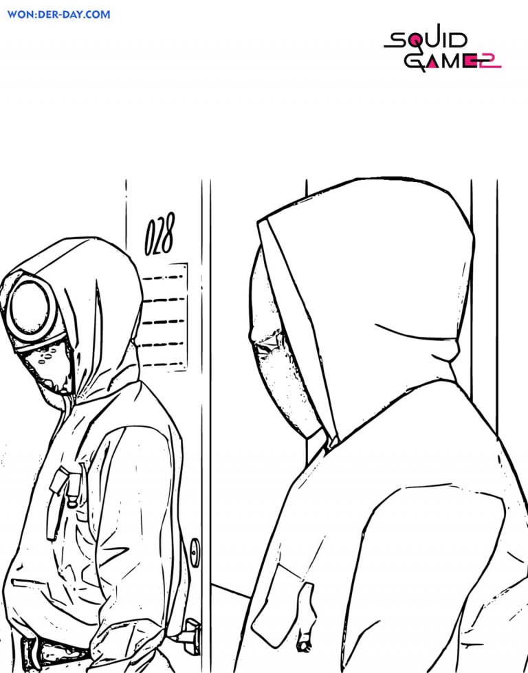 Squid Game 2 Coloring Pages | Wonder-Day