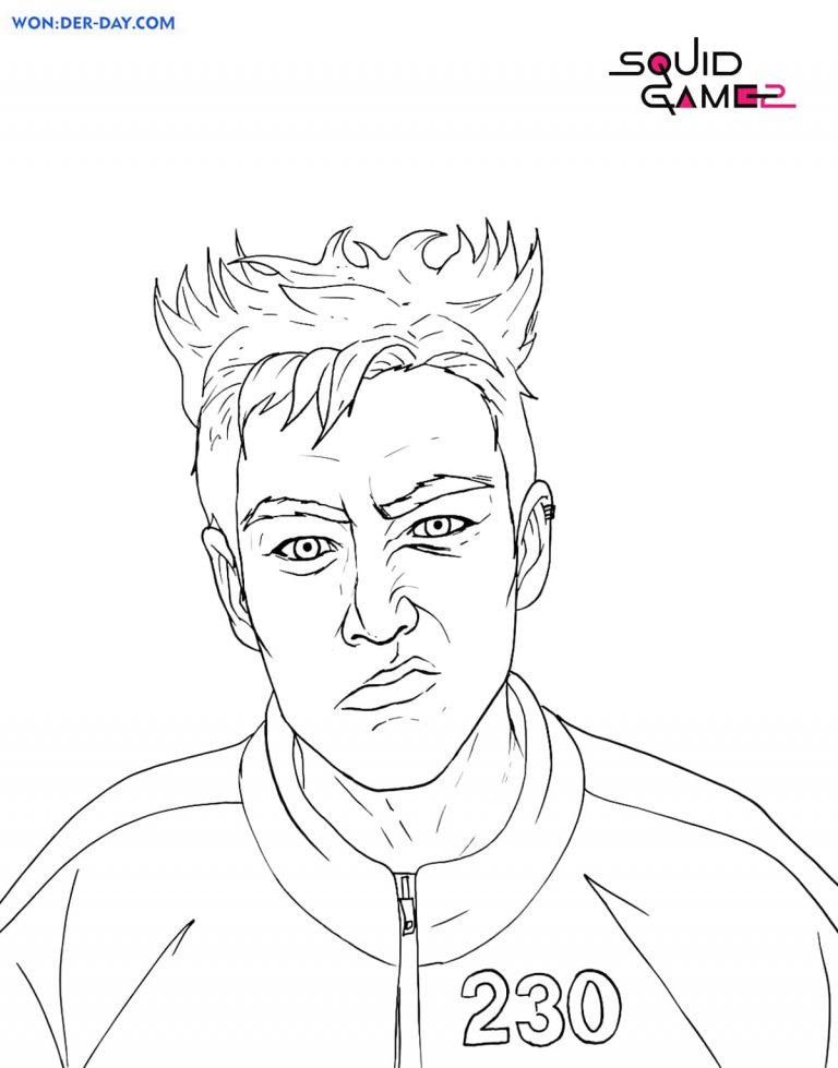 Squid Game 2 Coloring Pages | Wonder-Day