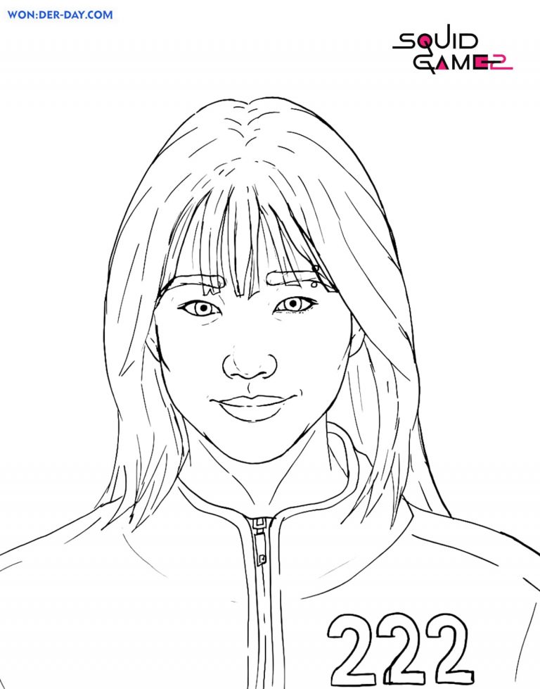 Squid Game 2 Coloring Pages | Wonder-Day