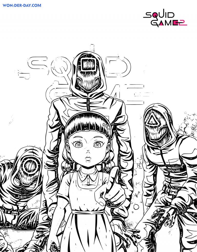 Ausmalbilder Squid Game 2 | Wonder-Day