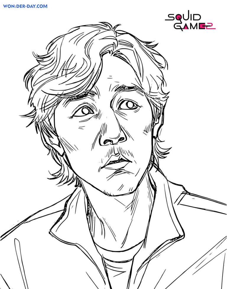 Squid Game 2 Coloring Pages | Wonder-Day