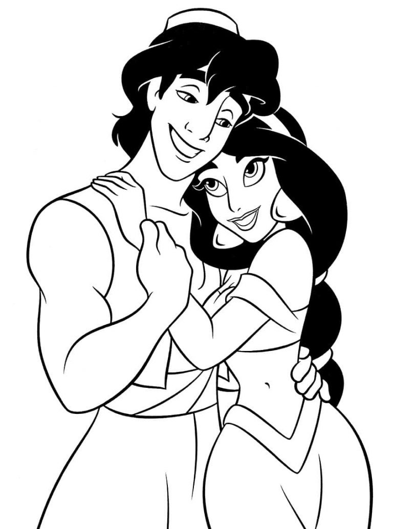 Disegni di Aladdin da colorare | Scarica e stampa gratuitamente