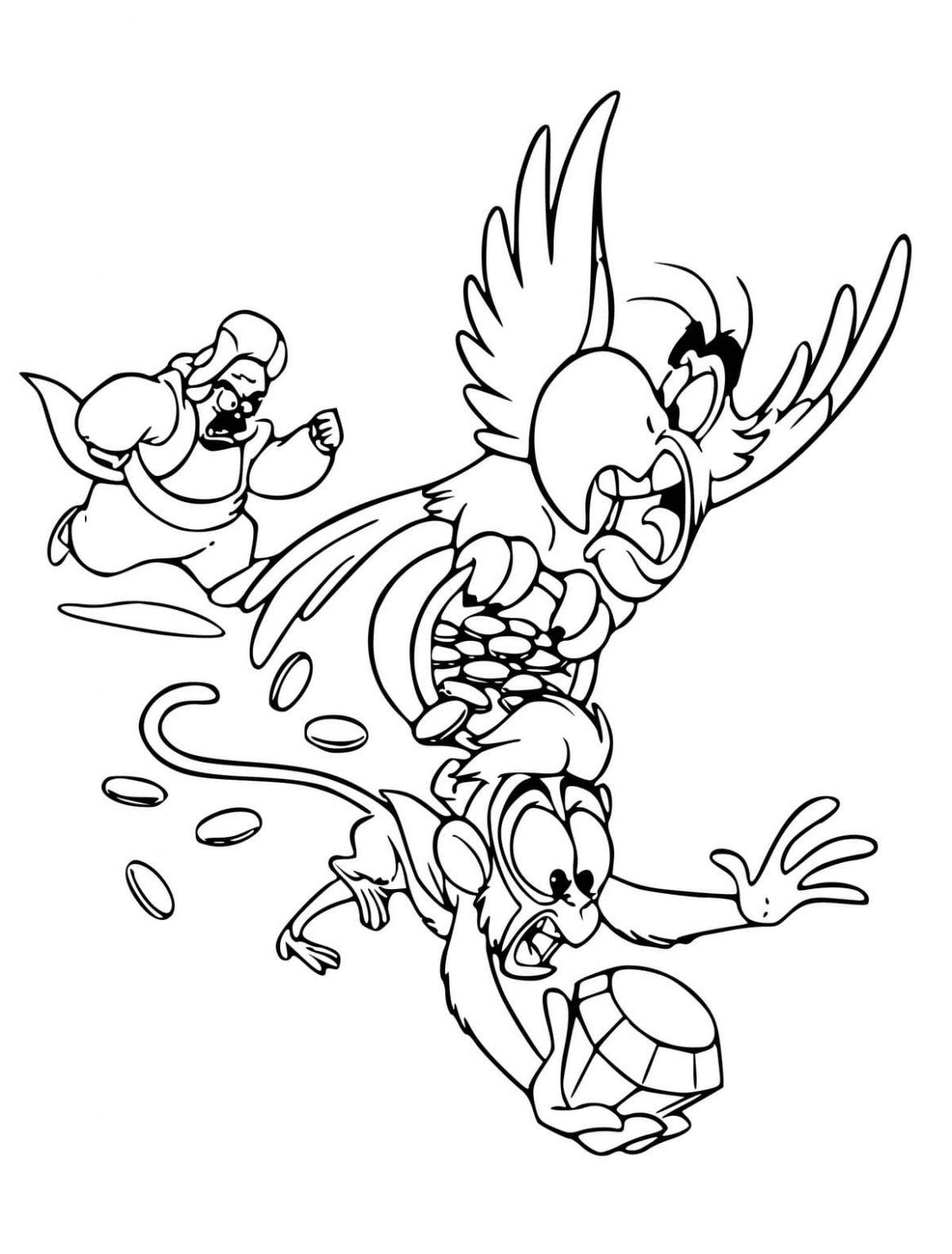 Disegni di Aladdin da colorare | Scarica e stampa gratuitamente