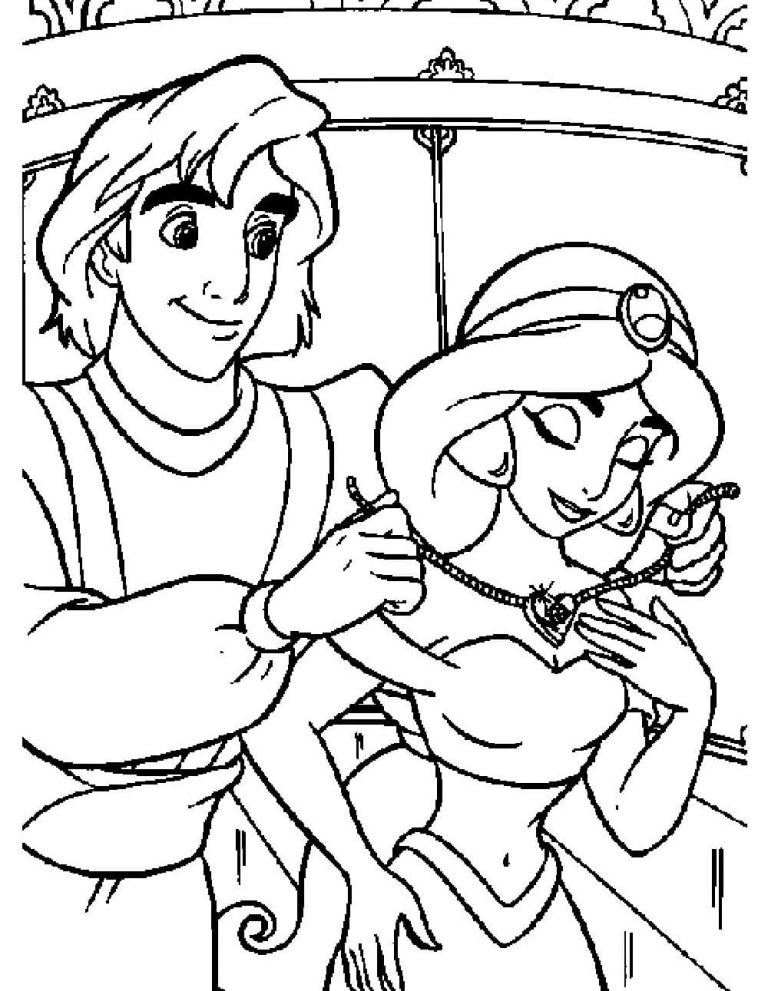 Disegni di Aladdin da colorare | Scarica e stampa gratuitamente