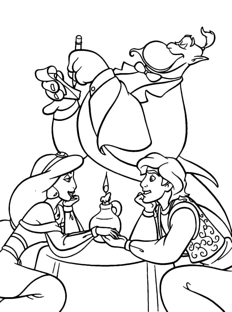 Aladdin Coloring Pages | Download and print for free