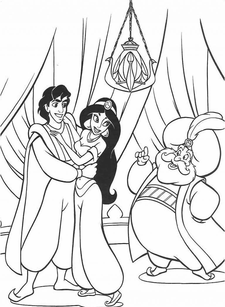 Aladdin Coloring Pages | Download and print for free