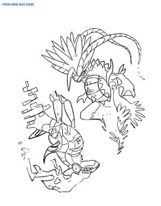 Miraidon Pokemon Coloring Pages | WONDER DAY