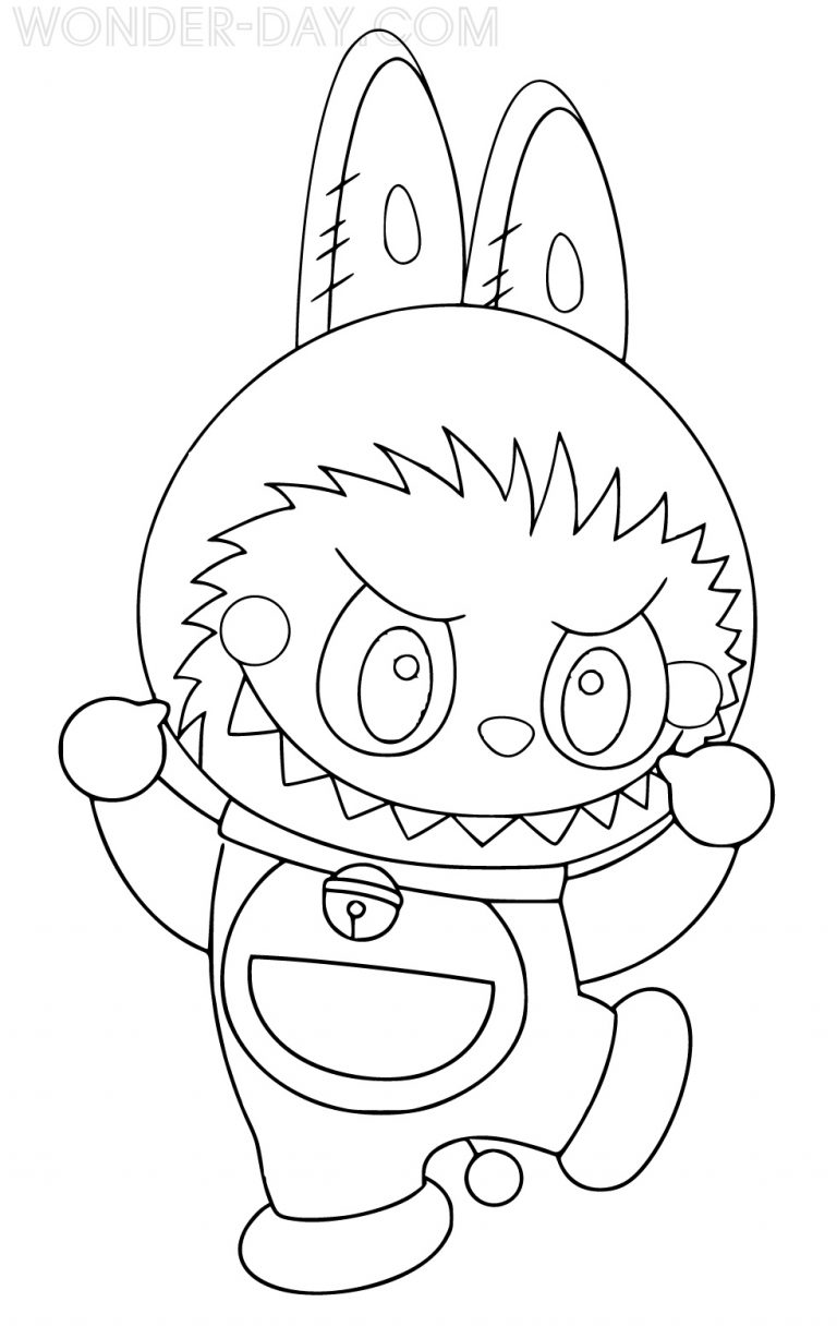 Labubu Coloring Pages | WONDER DAY
