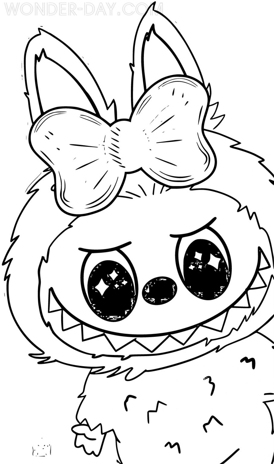 Labubu Coloring Pages | WONDER DAY