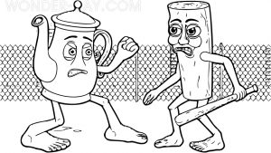 Tung Tung Tung Sahur Coloring Pages | WONDER DAY